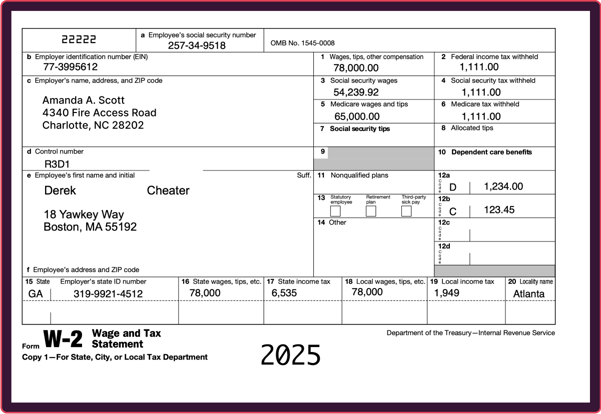 How to spot fake W-2 forms